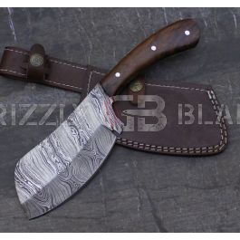 Buy Damascus Steel Custom Handmade Cleaver 11.5 Inches C - Damascus ...