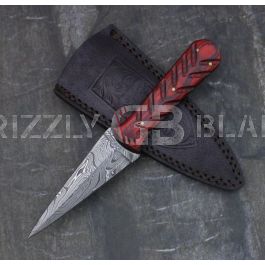 Buy Damascus Steel Custom Handmade Hunting Dagger Knife 9 Inches One ...